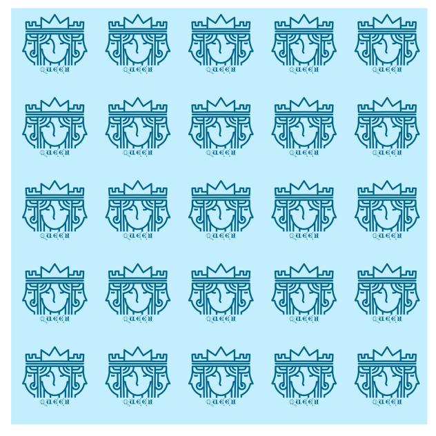 Blue Queen - Pattern - ibisPaint