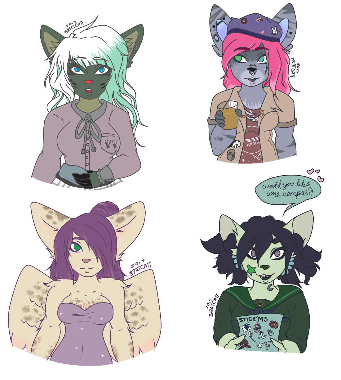 Kitty Busts - ibisPaint