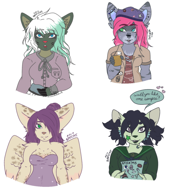 Kitty Busts - ibisPaint