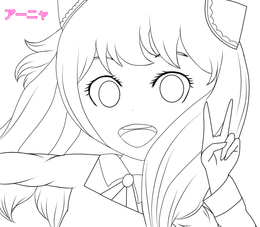 Anya (Coloring Page) - ibisPaint