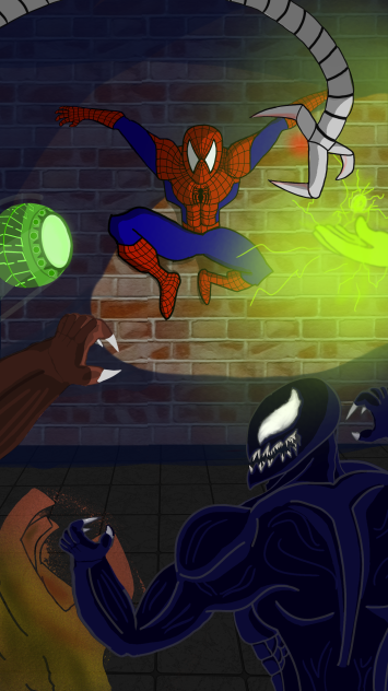 Spider-Man vs Sinister 6 - ibisPaint