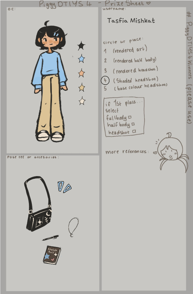 prize sheet yippee - ibisPaint