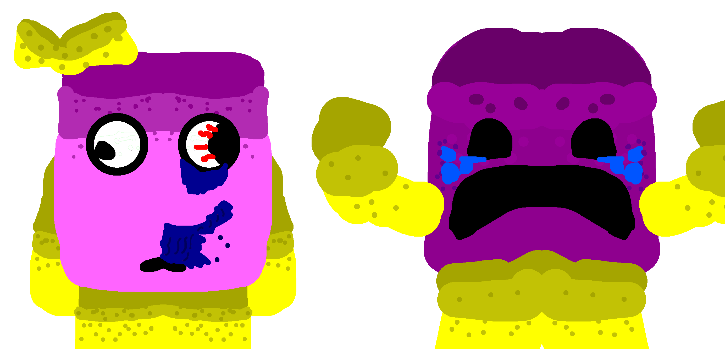 Bikit and bikia in sprunki retake horror - ibisPaint