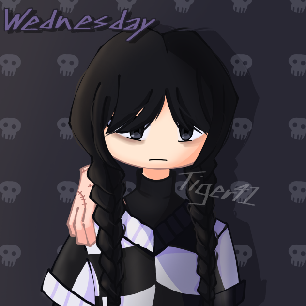 Wednesday with Thing - ibisPaint