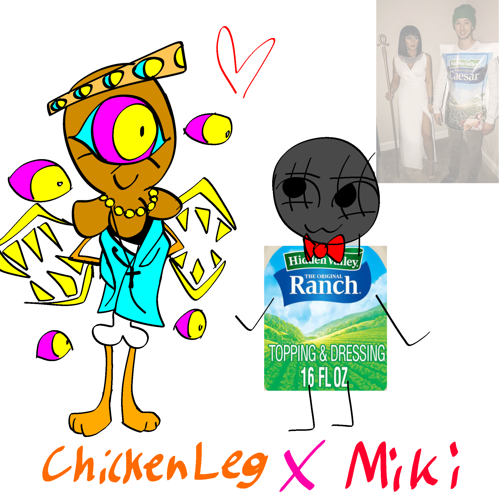 Miki x Chicken Leg Yuri canon - ibisPaint