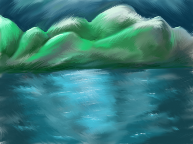 Mountain Lake - ibisPaint