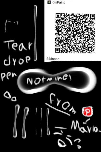 Tear drop pen - ibisPaint
