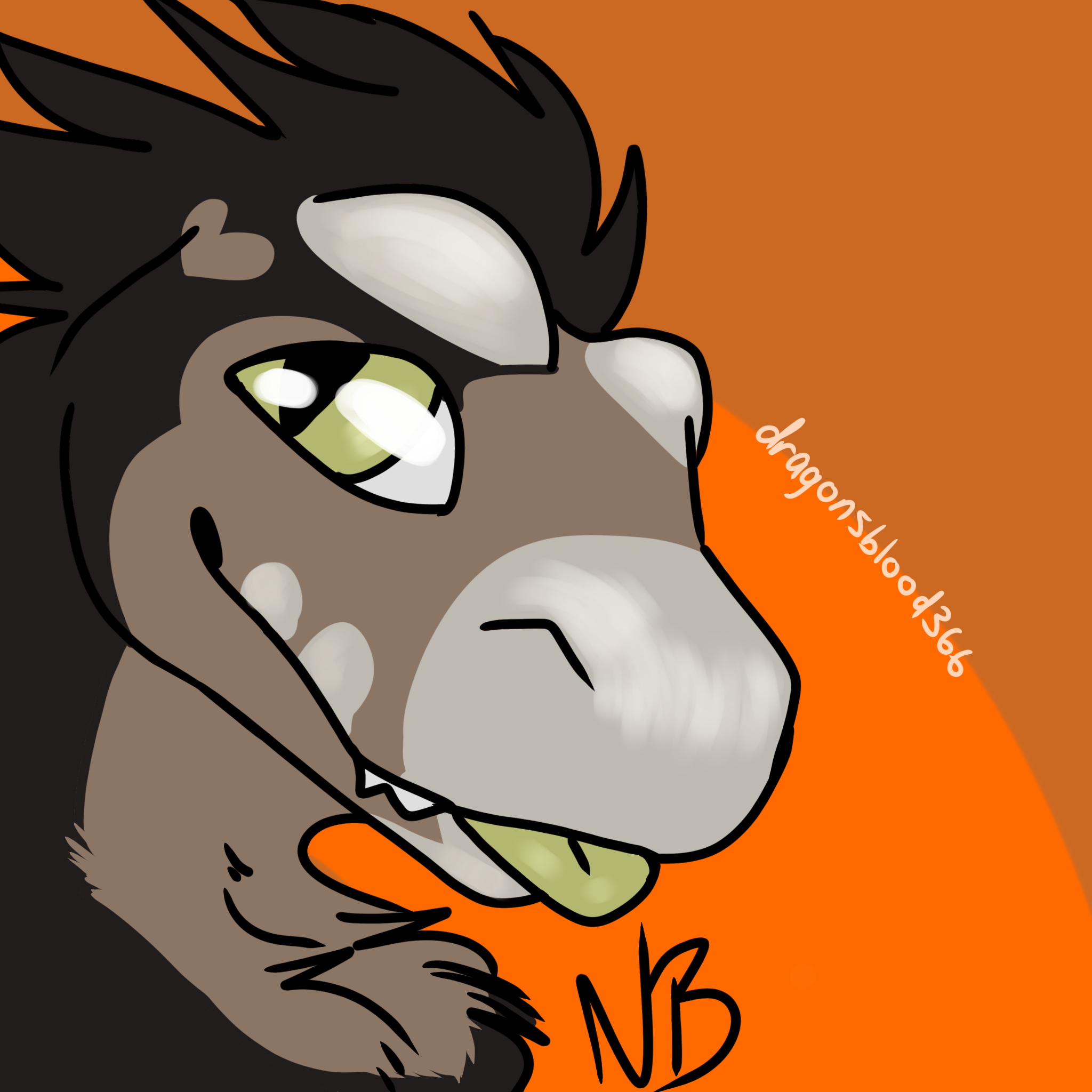 headshot of Avo (raptor) - ibisPaint