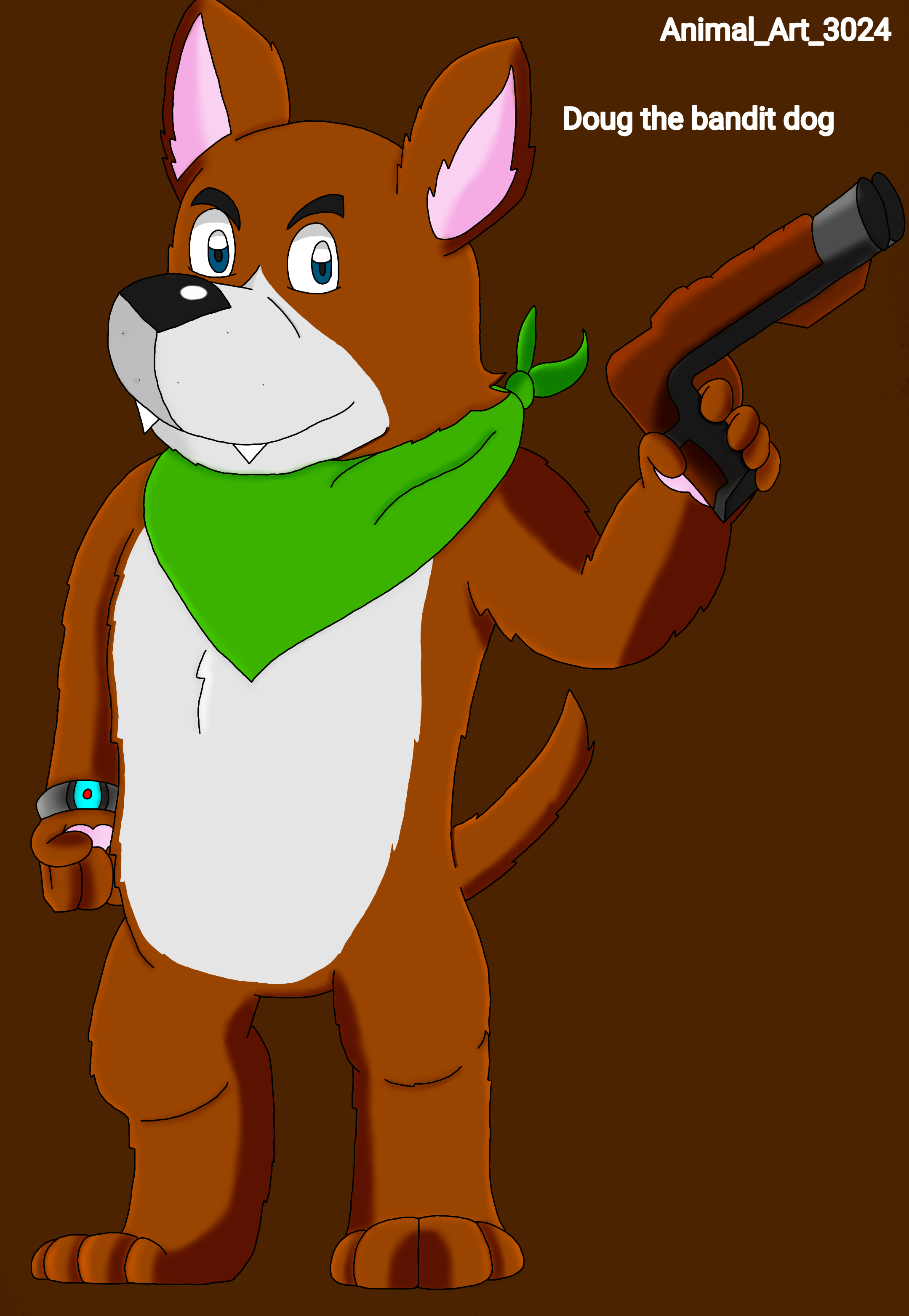 Doug the bandit dog - ibisPaint