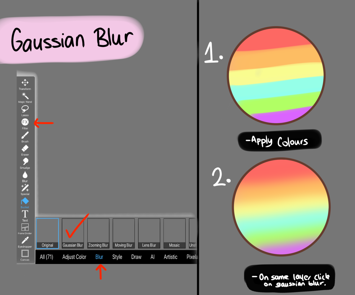 Gaussian Blur - ibisPaint