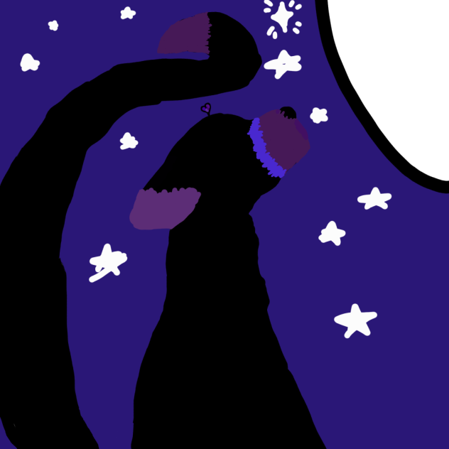 lunar eclipse wolf - ibisPaint