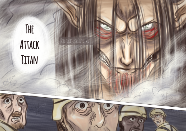 Eren's Attack Titan - ch 130 - ibisPaint
