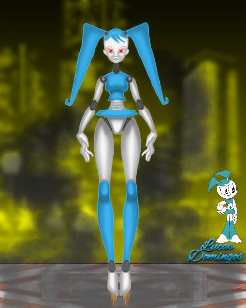 versão de uma adolescente robô - ibisPaint