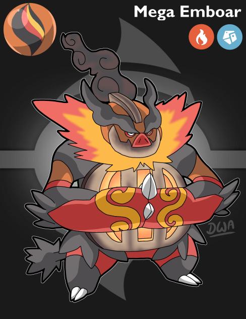 Mega Emboar - ibisPaint
