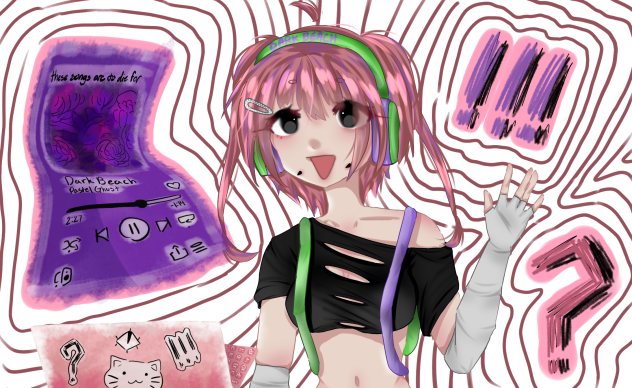 Dark Beach - Pastel Ghost - ibisPaint