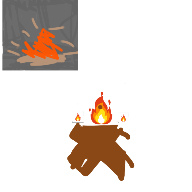 Camp fire - ibisPaint