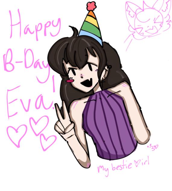 HAPPY EARLY BDAY EVAA - ibisPaint