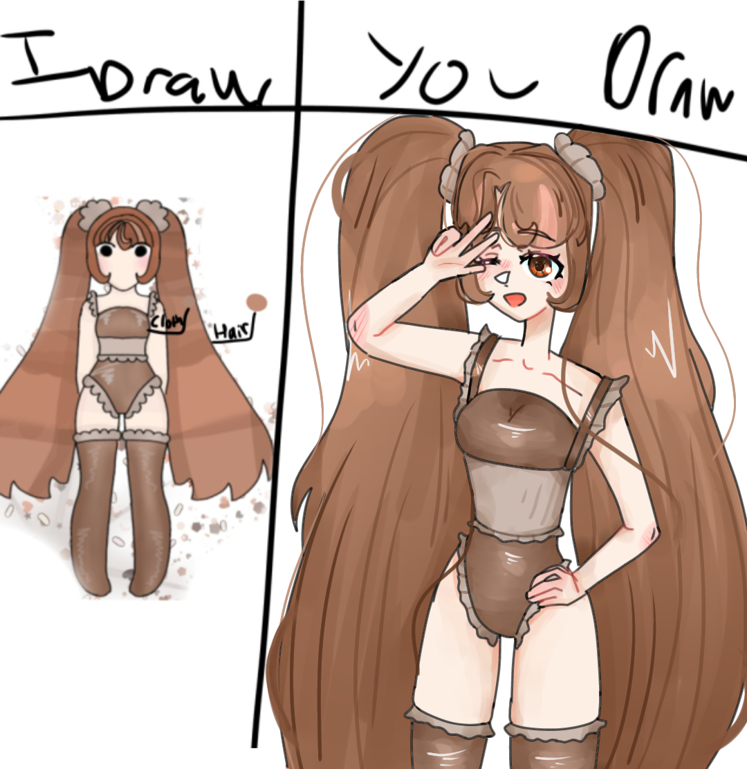 l draw you draw with Vivian - ibisPaint