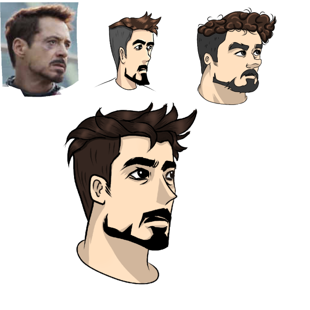 Tony Stark Cartoon Mode - ibisPaint