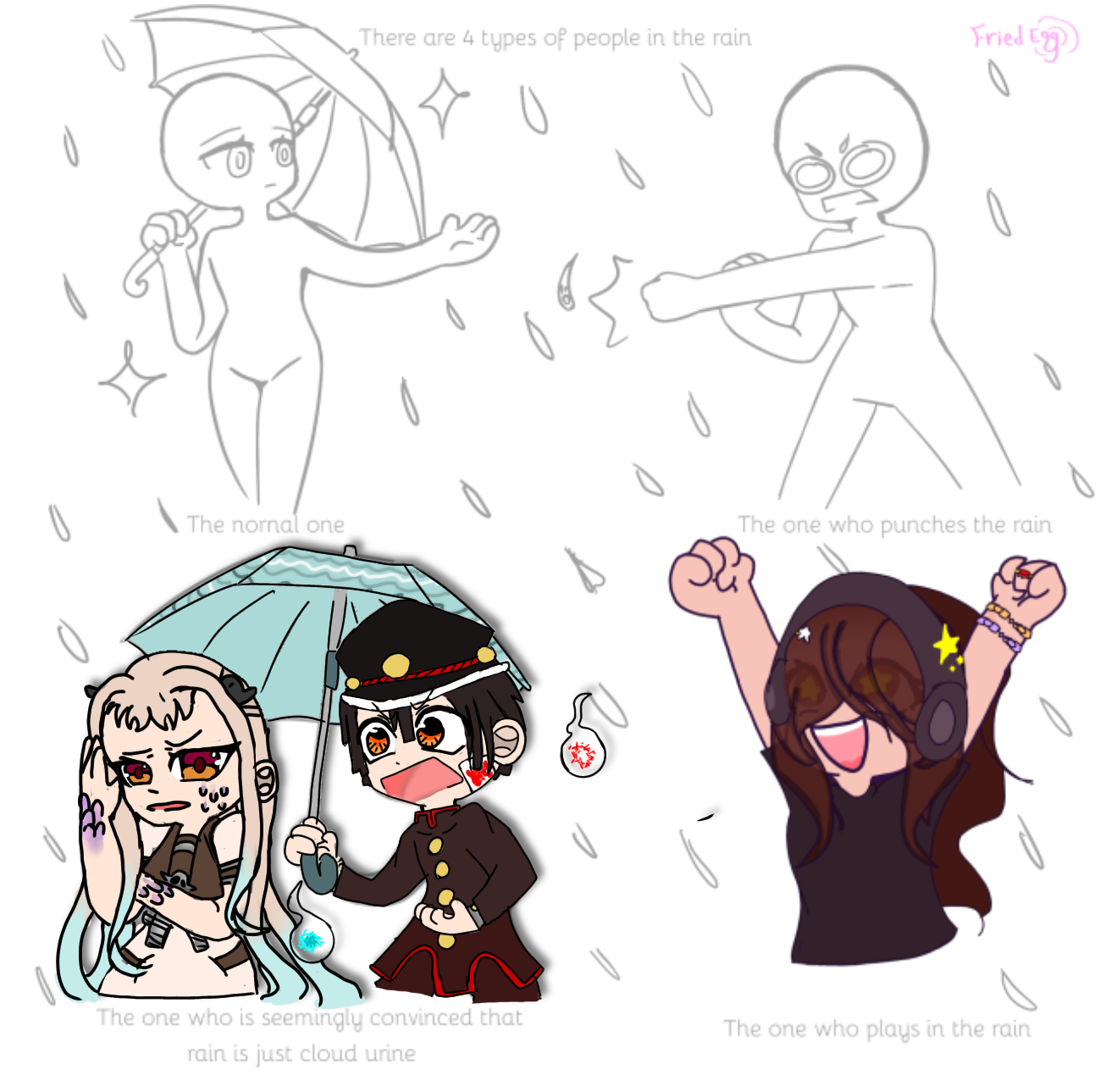 Rain collage - ibisPaint