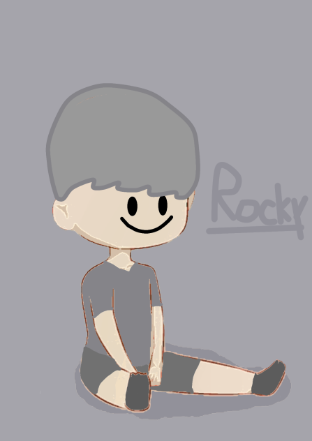 🪨 Bfdi Rocky as human 🪨 - ibisPaint