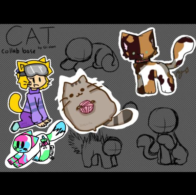 Cat base collab!!!! - ibisPaint