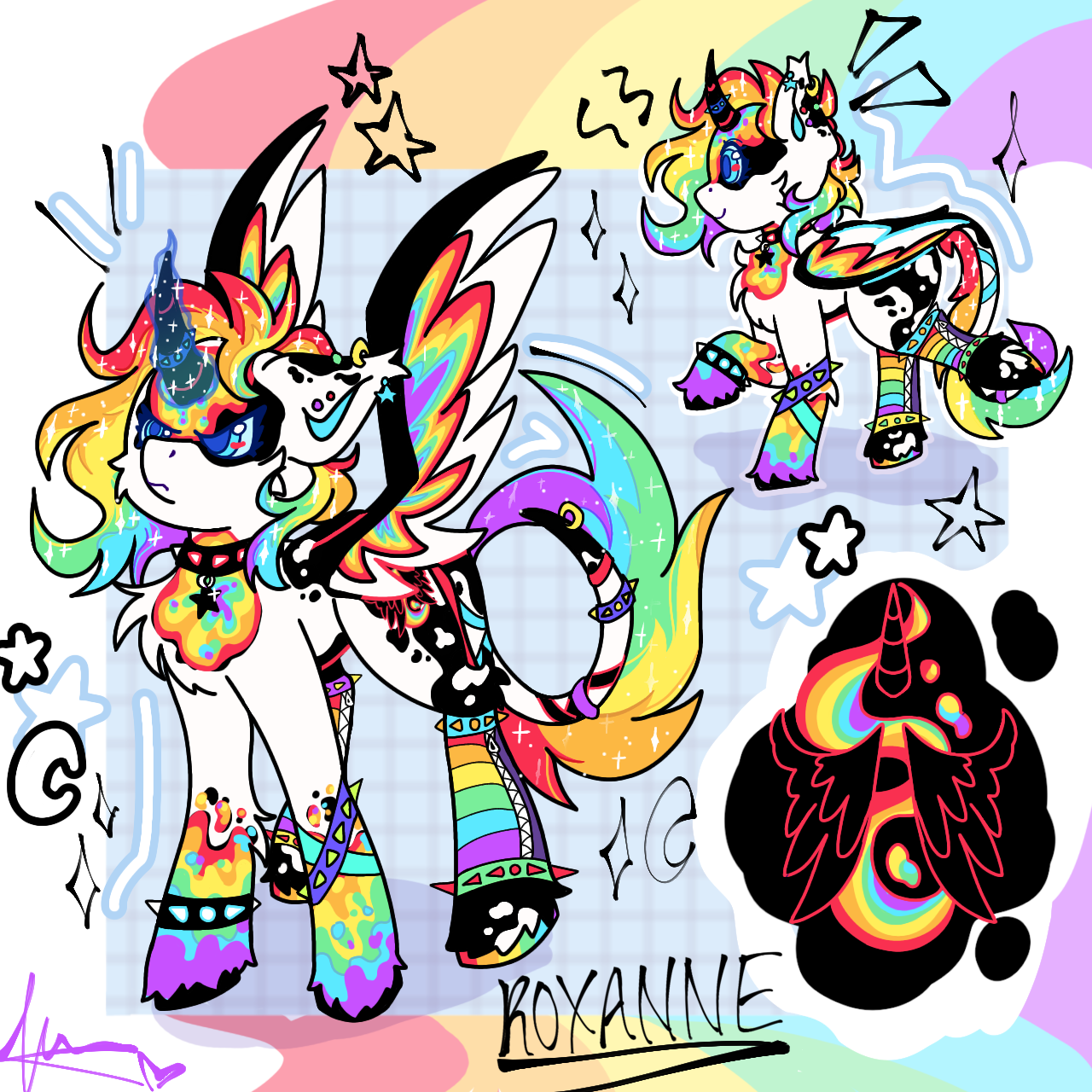 Roxanne da goth alicorn - ibisPaint