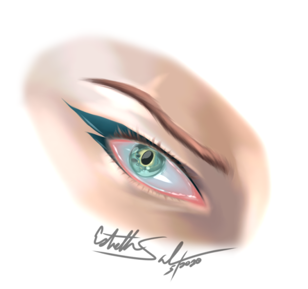 Green eye - ibisPaint