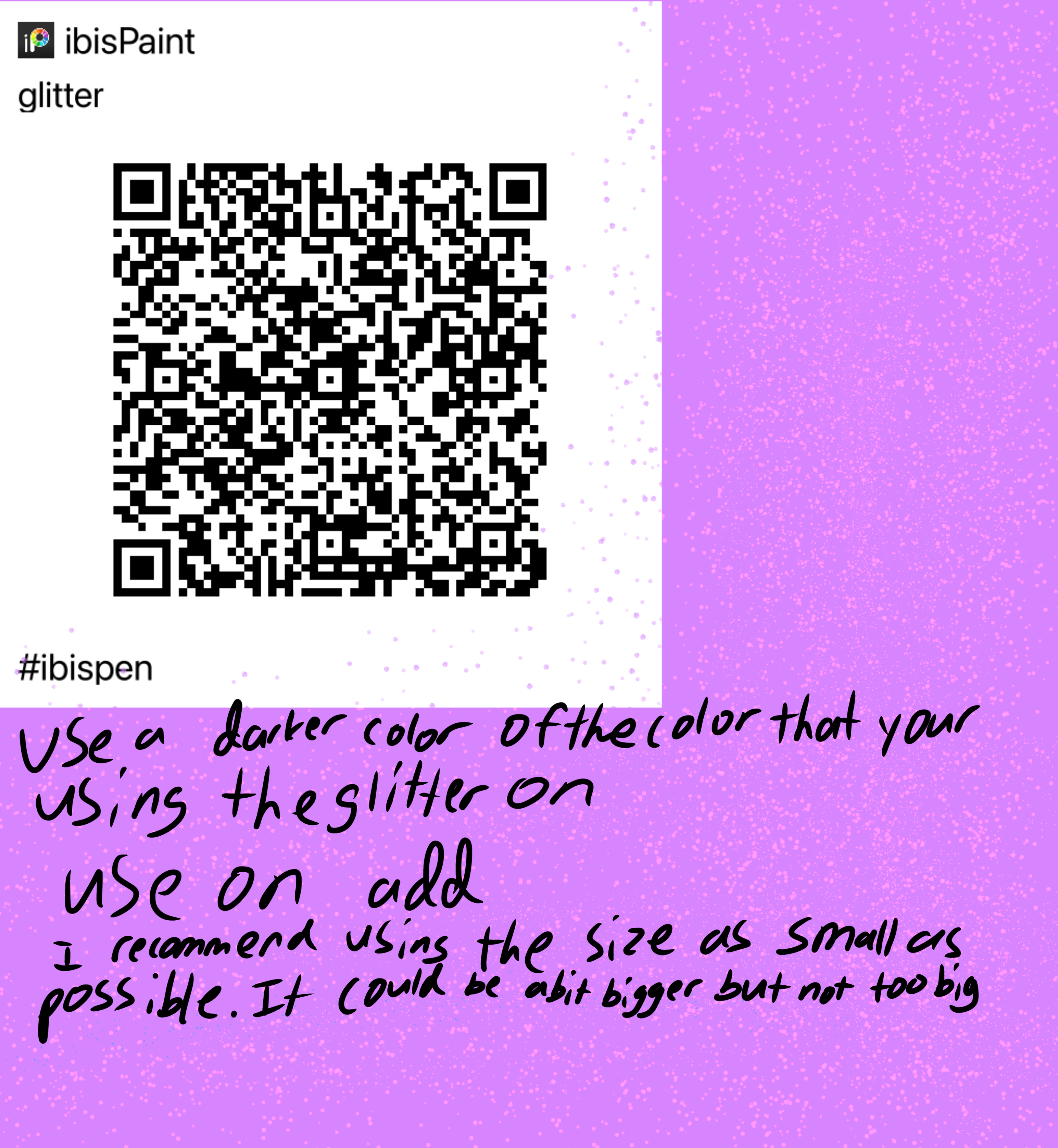 Glitter pen - ibisPaint