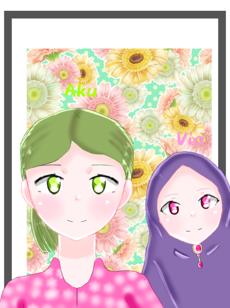 Aku dan via - ibisPaint