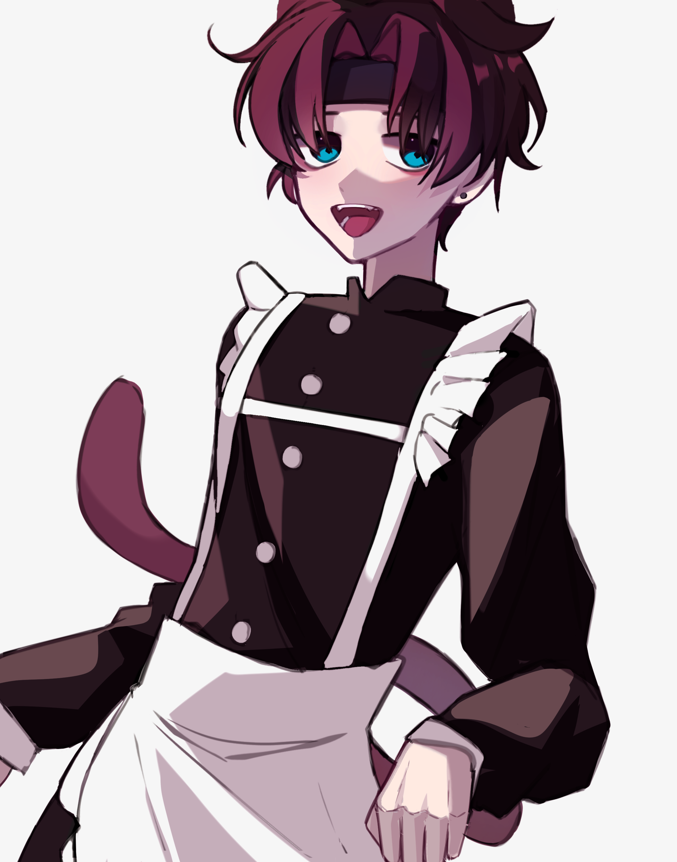 maid cat boi - ibisPaint