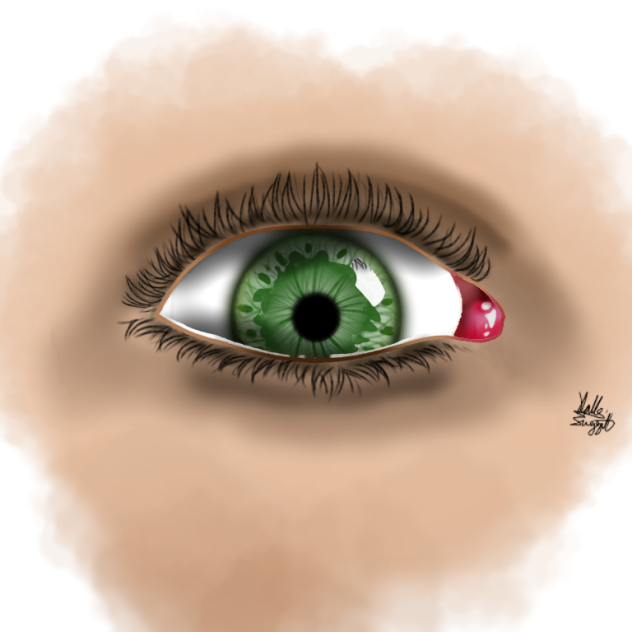 Photorealistic Green Eye (attempt) - ibisPaint