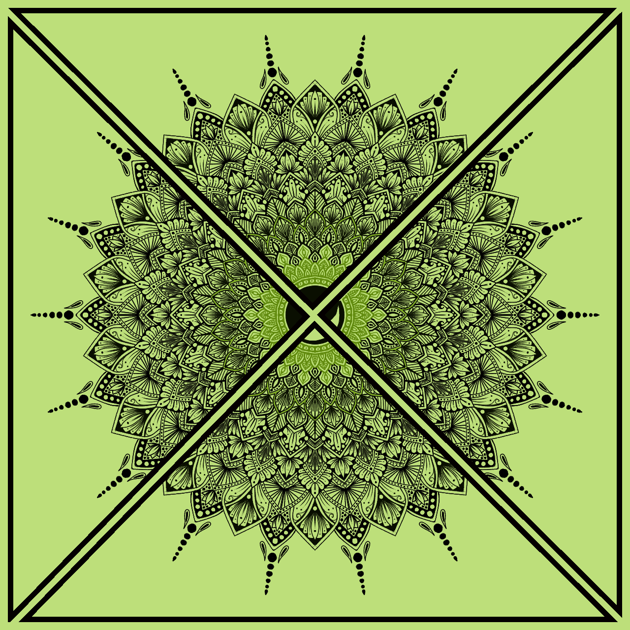 mandala illustration - ibisPaint