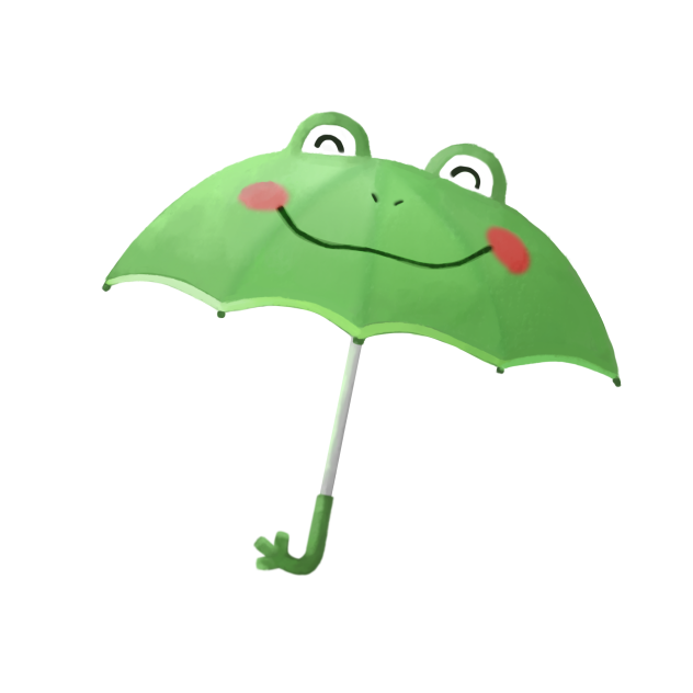 Frog umbrella - ibisPaint