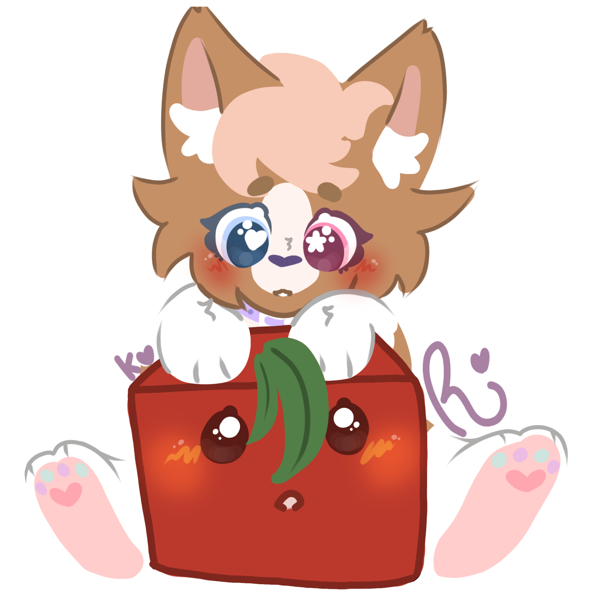 kelly sitting with cube - ibisPaint