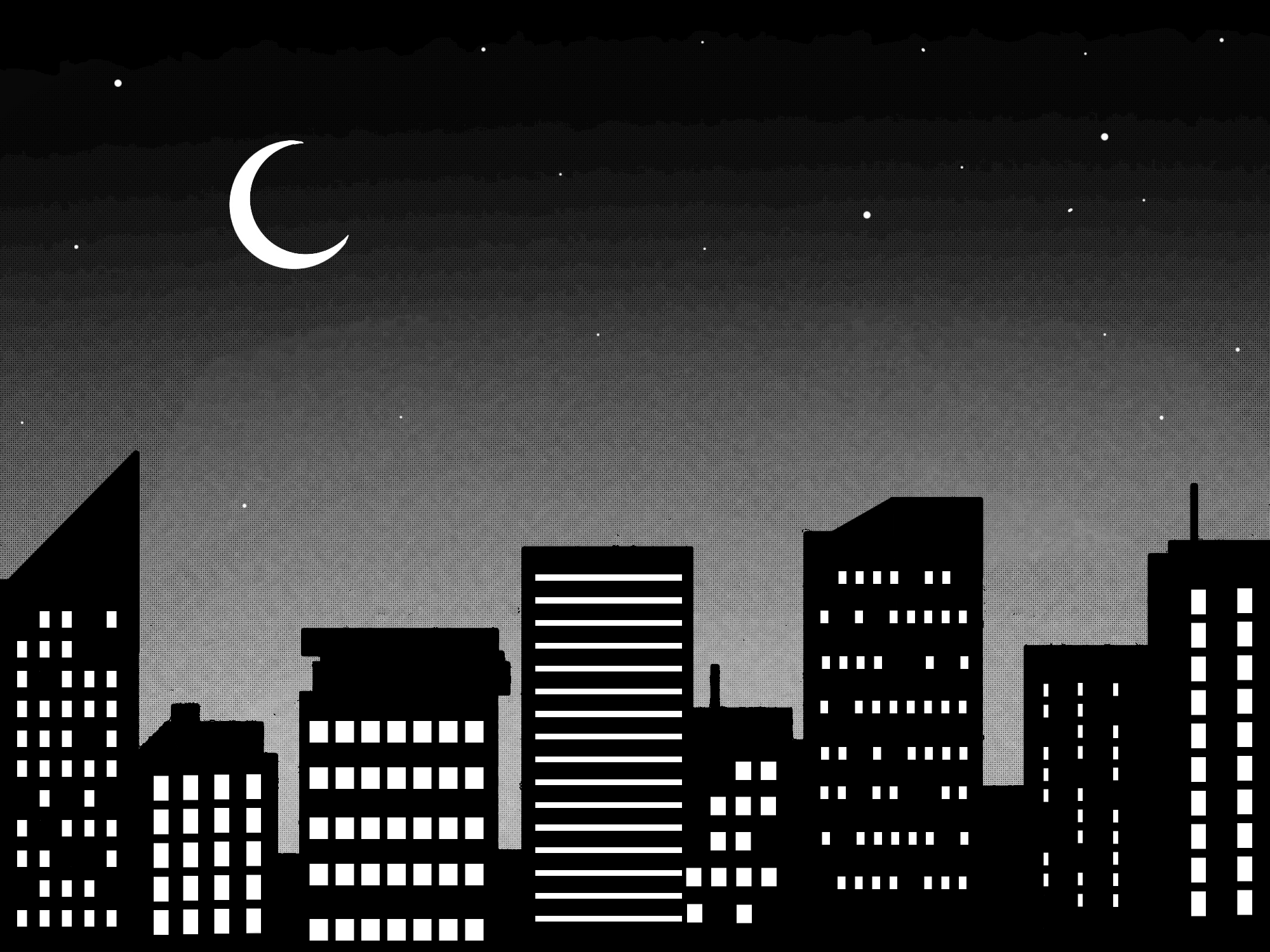 Night cityscape - ibisPaint