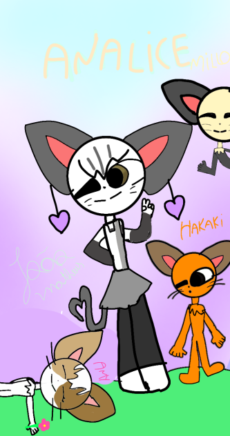 cats e robots fanart - ibisPaint