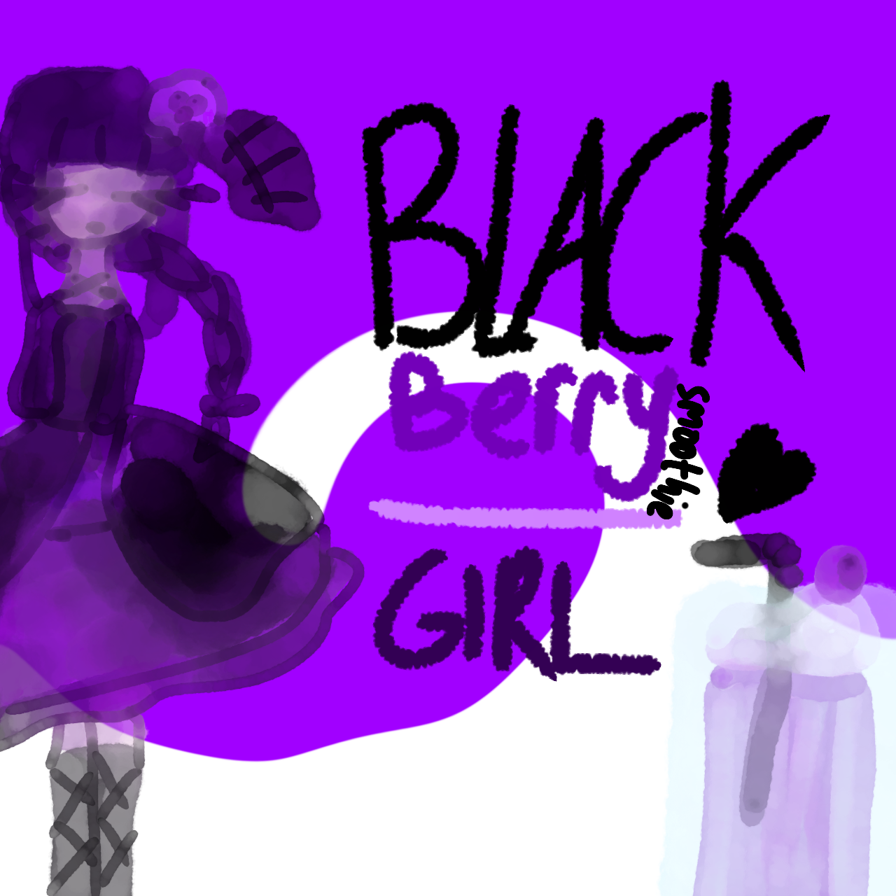 Blackberry smoothie Girl🧃 - ibisPaint