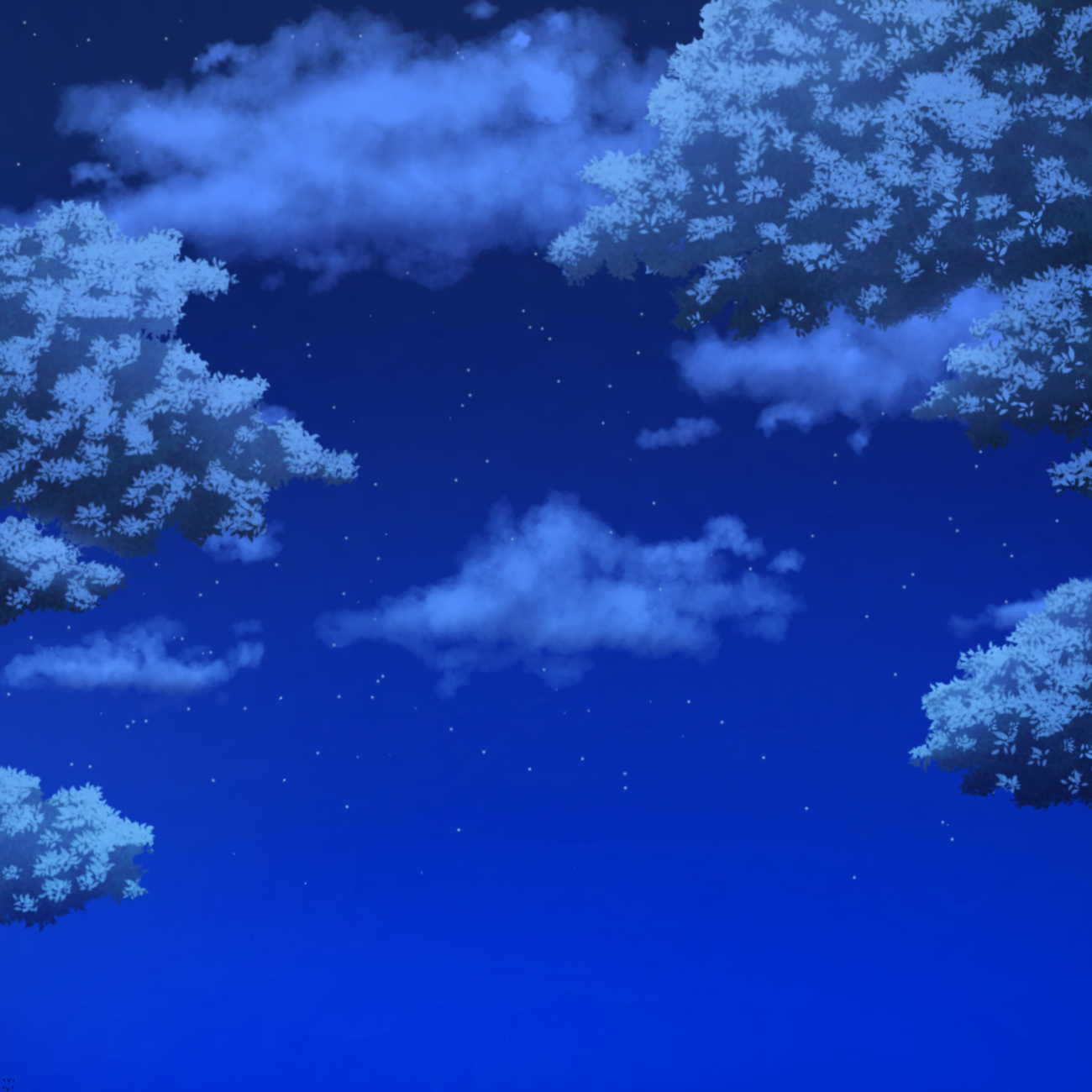 outside blue night - ibisPaint