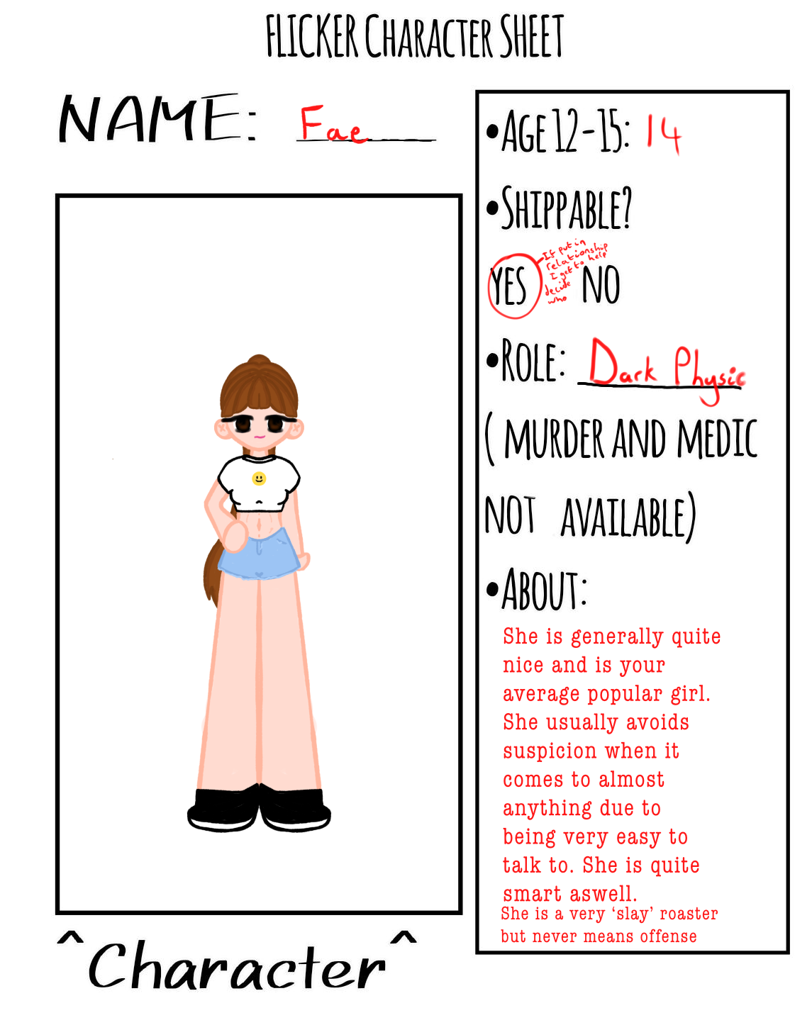 Flicker comic character sheet! - ibisPaint