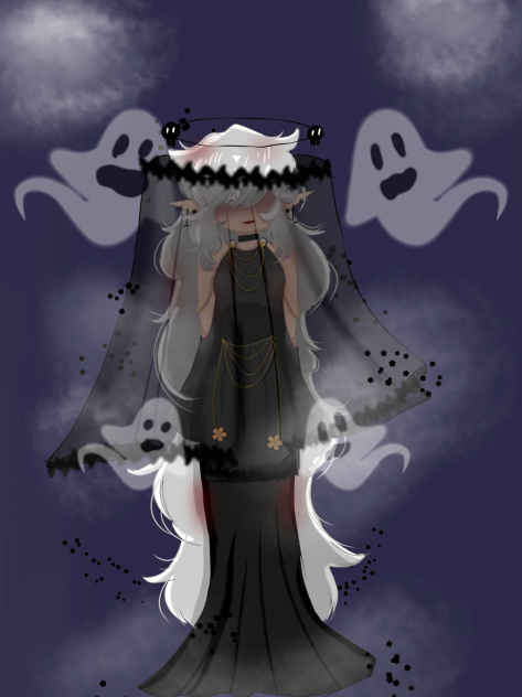 My oc as a grim reaper or death ig - ibisPaint