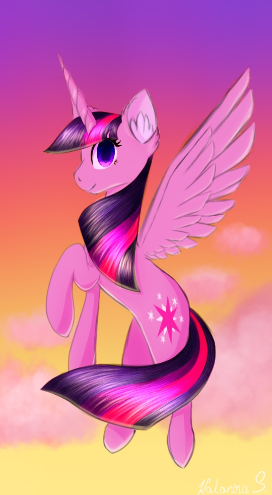 Twilight Sparkle in the sky - ibisPaint