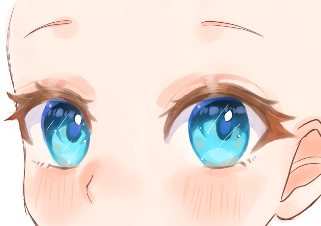澄んだ青 Clear Blue Eyes - ibisPaint