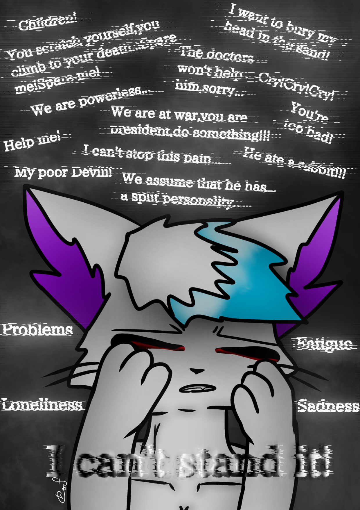 My poor...𓅬𓅬𓅹》》》𓅼 ---＞ ( 𓅿 ) ~(-‸-) - ibisPaint