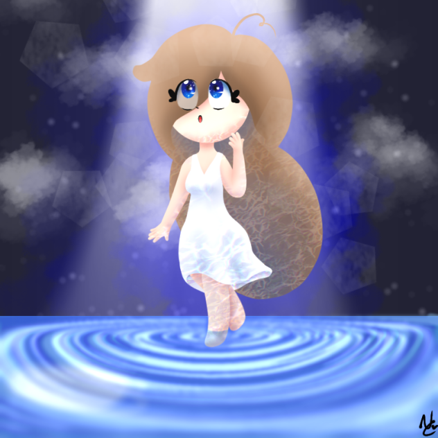 Angel under moonlight - ibisPaint