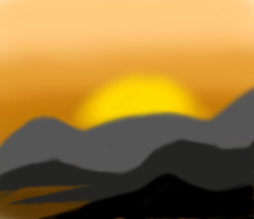 Mountain Sunset - ibisPaint