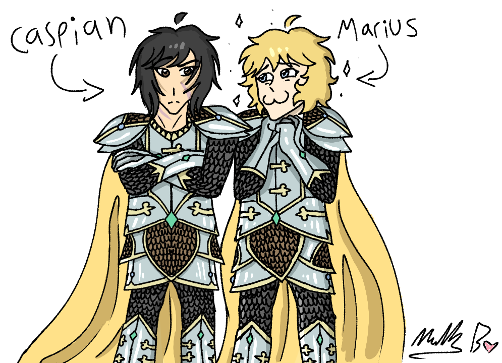 My new knight OCs, Caspian and Marius! - ibisPaint