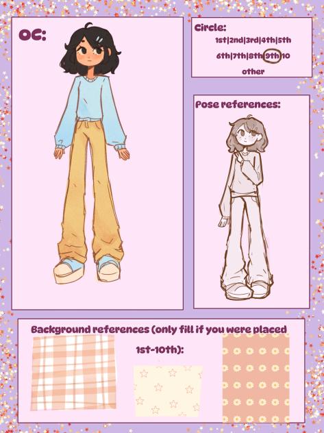 character sheet for creator inksplatter - ibisPaint