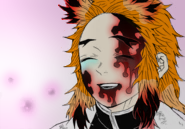 Kyujuro Rengoku, last smile before death - ibisPaint