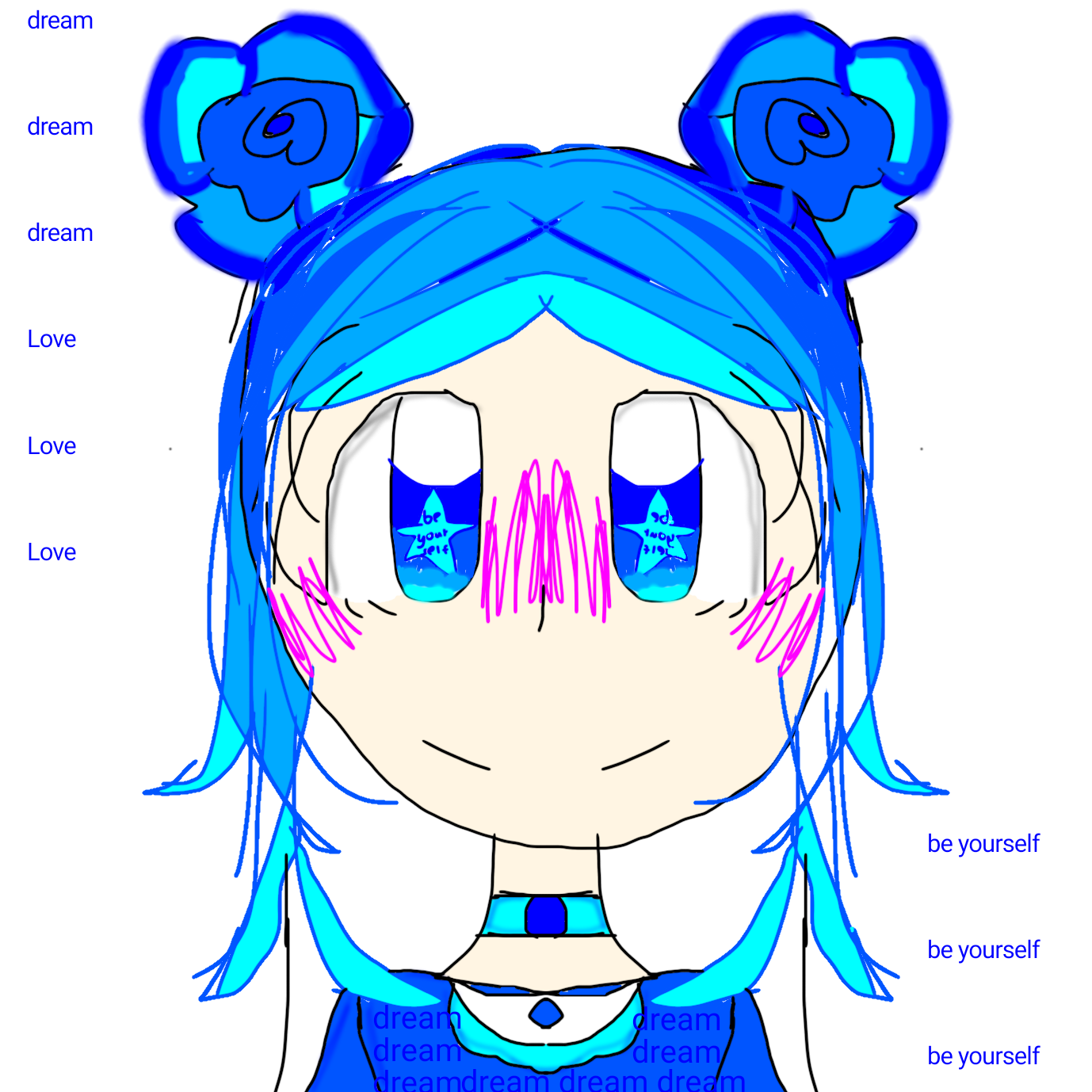 be positive to yourself! - ibisPaint